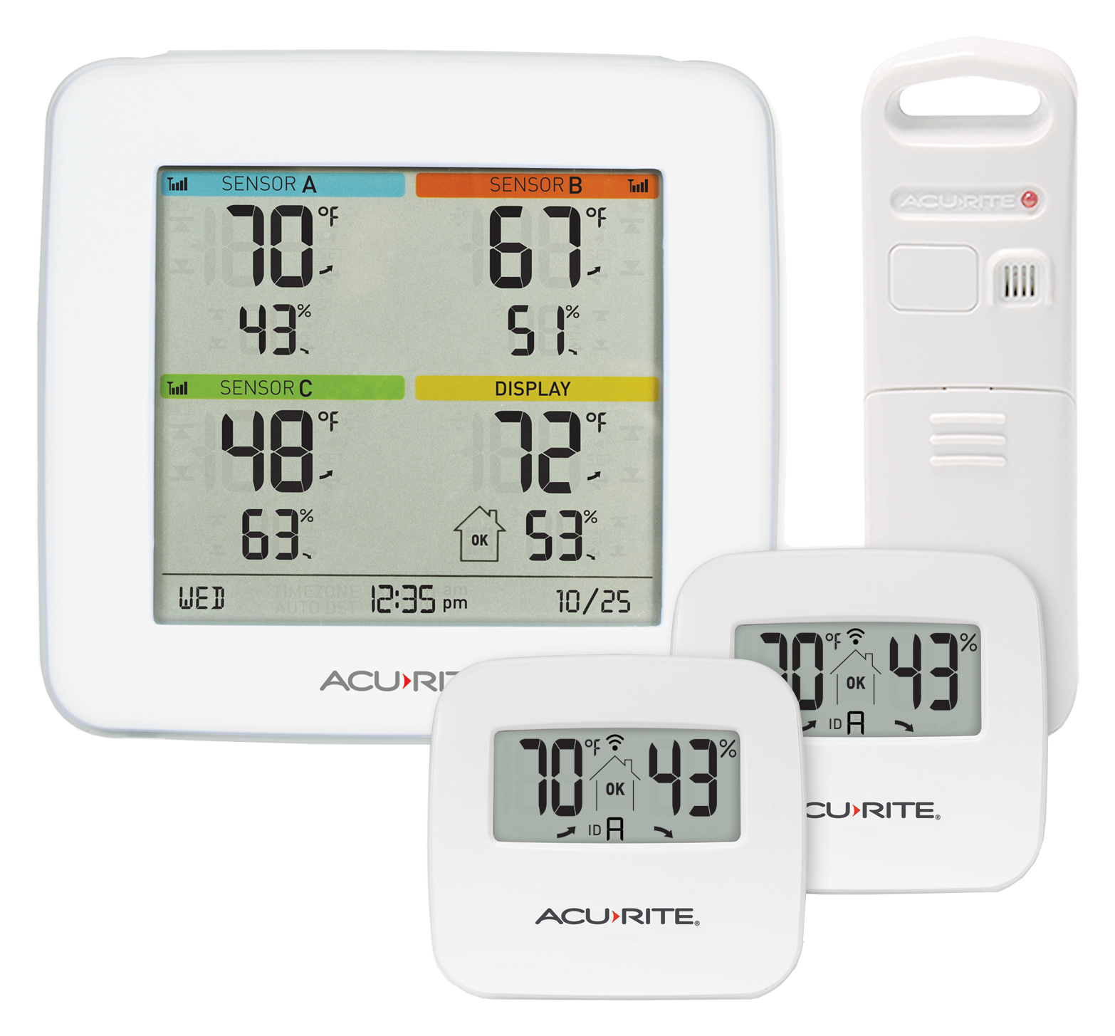 AcuRite Temperature and Humidity Station with Wireless Multi-Sensor ...